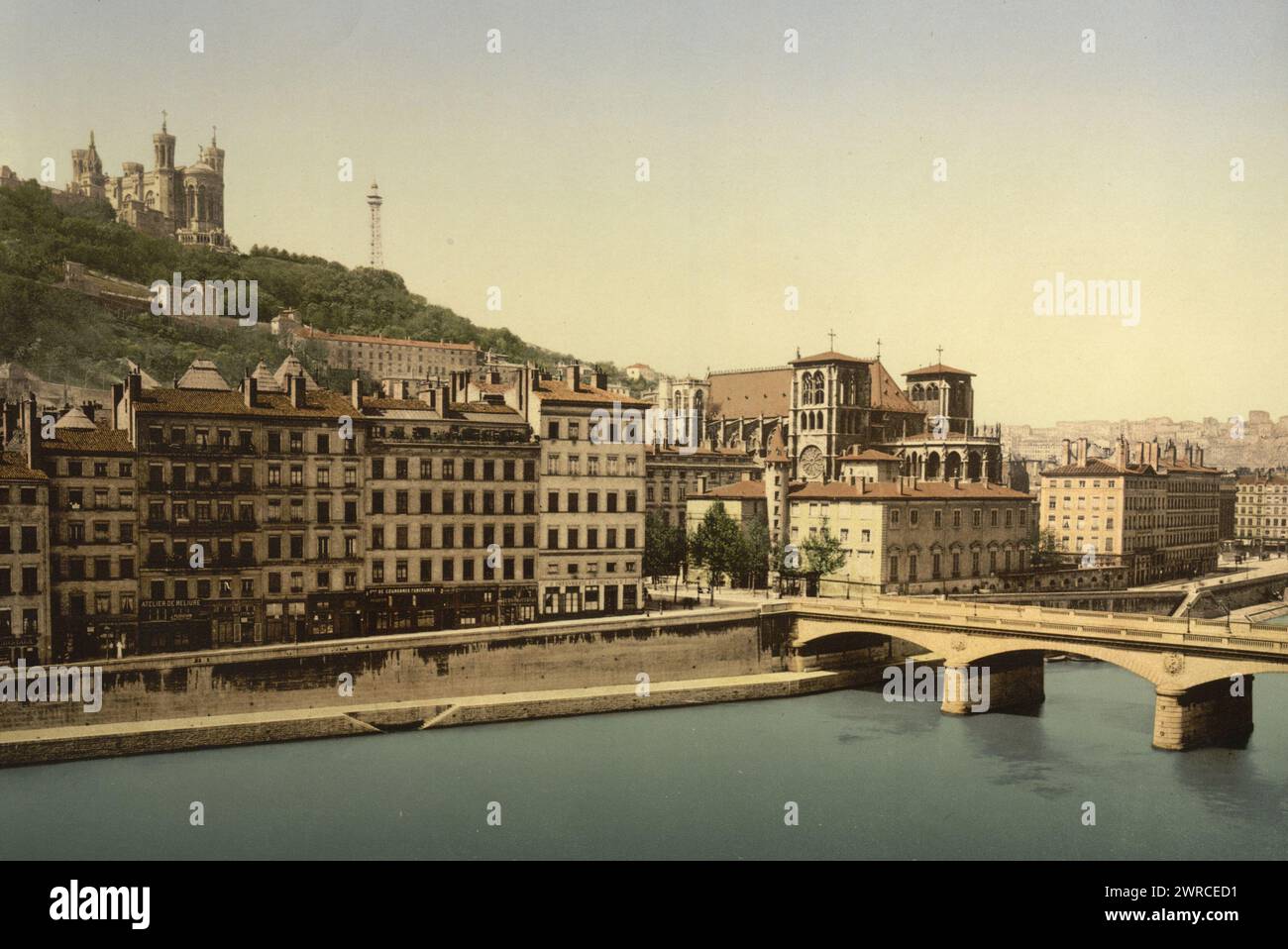 Tilsit (i.e., Tilsih) Bridge, Lyons, France, between ca. 1890 and ca ...
