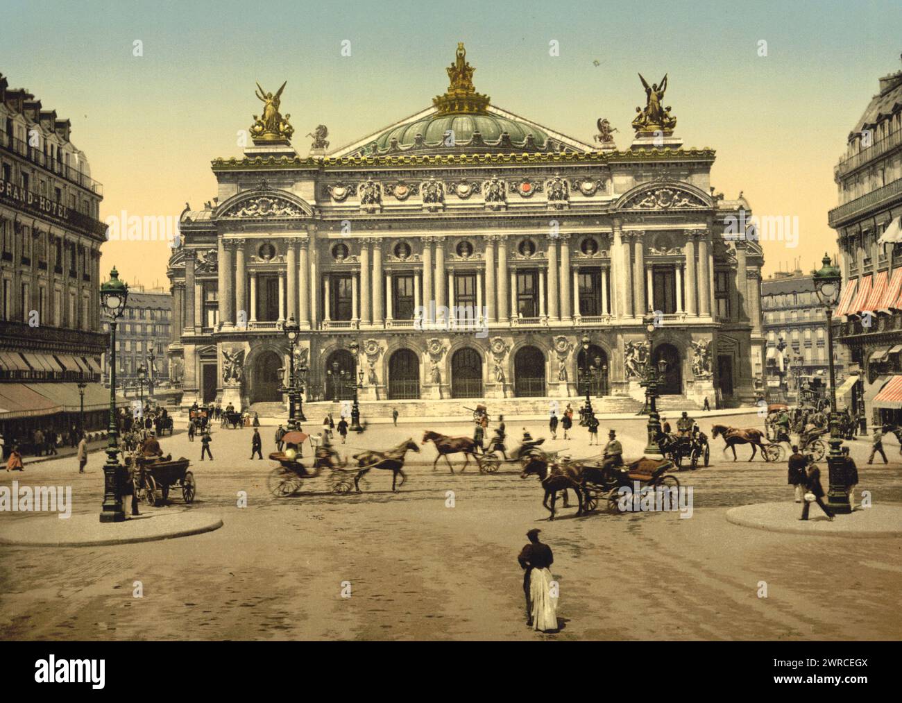 The Opera House, Paris, France, between ca. 1890 and ca. 1900, Opera ...