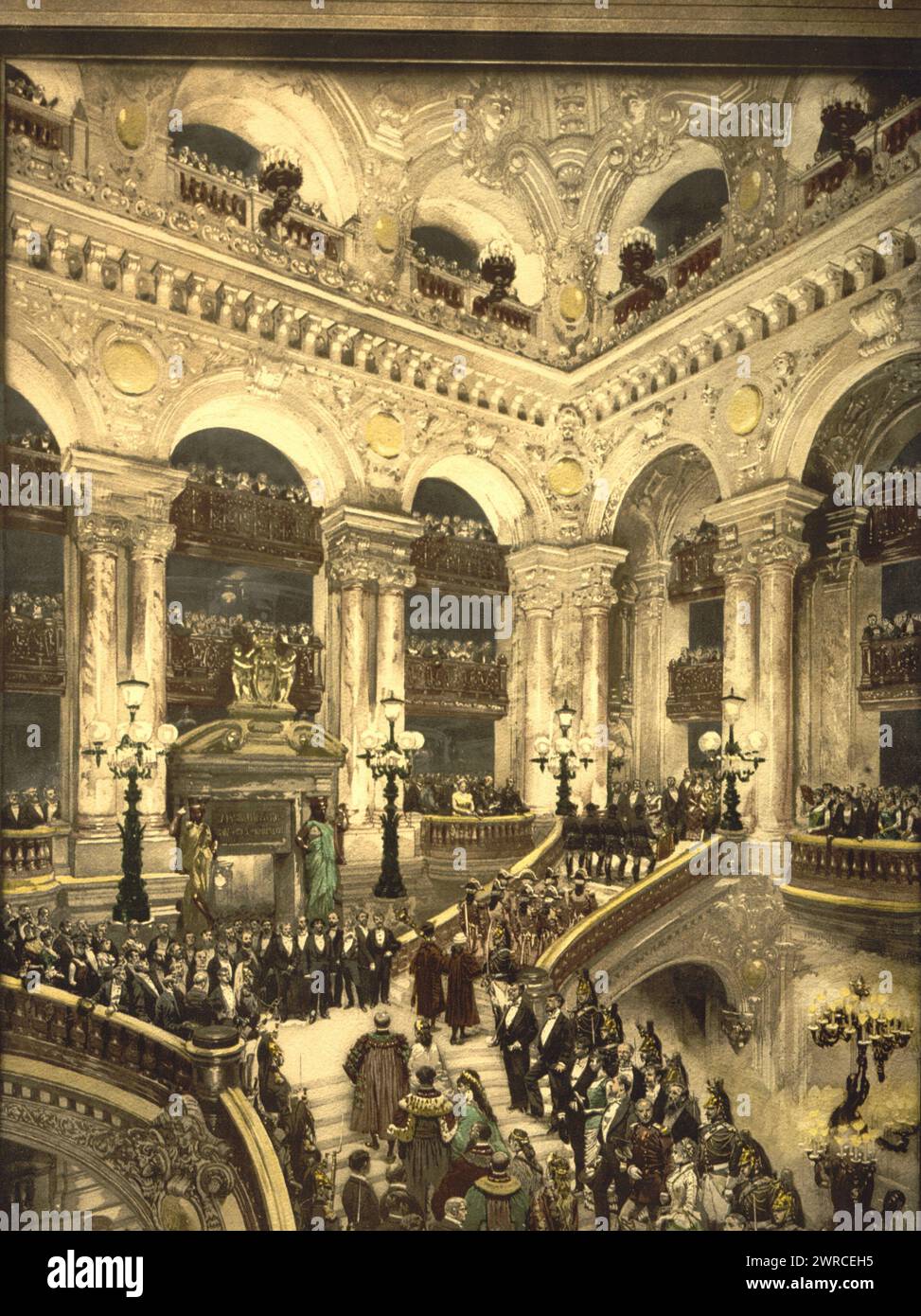 The Opera House, the inauguration of the opera, Paris, France, between ...