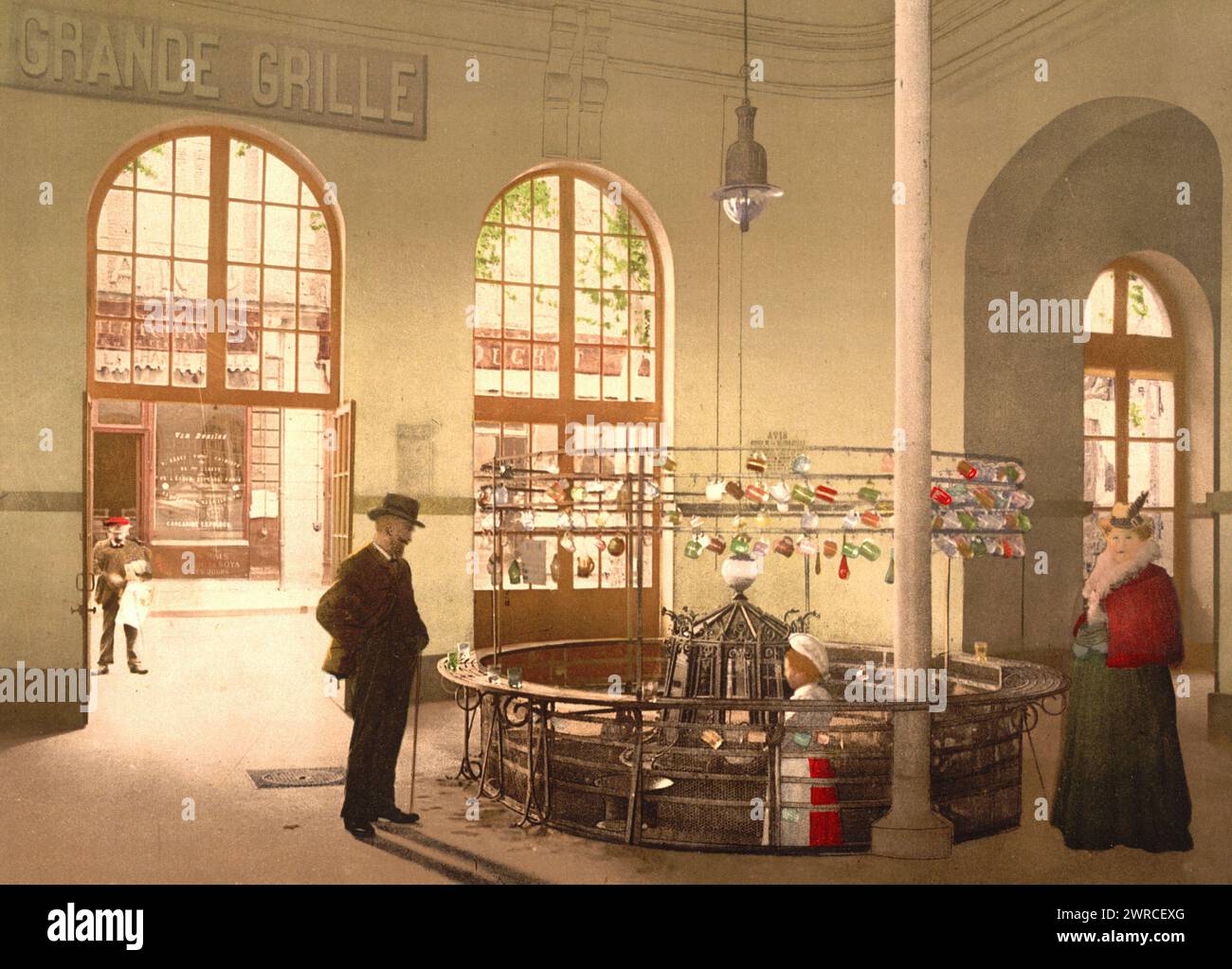 Source de la Grande Grille, (drink hall), Vichy, France, between ca ...