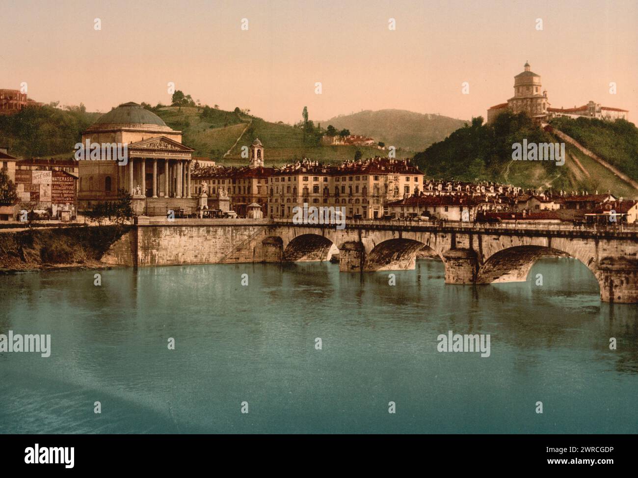 Monte dei cappuccini e chiesa gran madre de dio turin hi-res stock ...