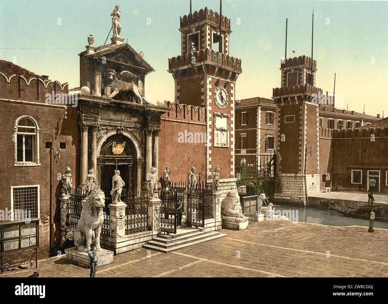 Arsenal, Venice, Italy, between ca. 1890 and ca. 1900., Italy, Venice ...