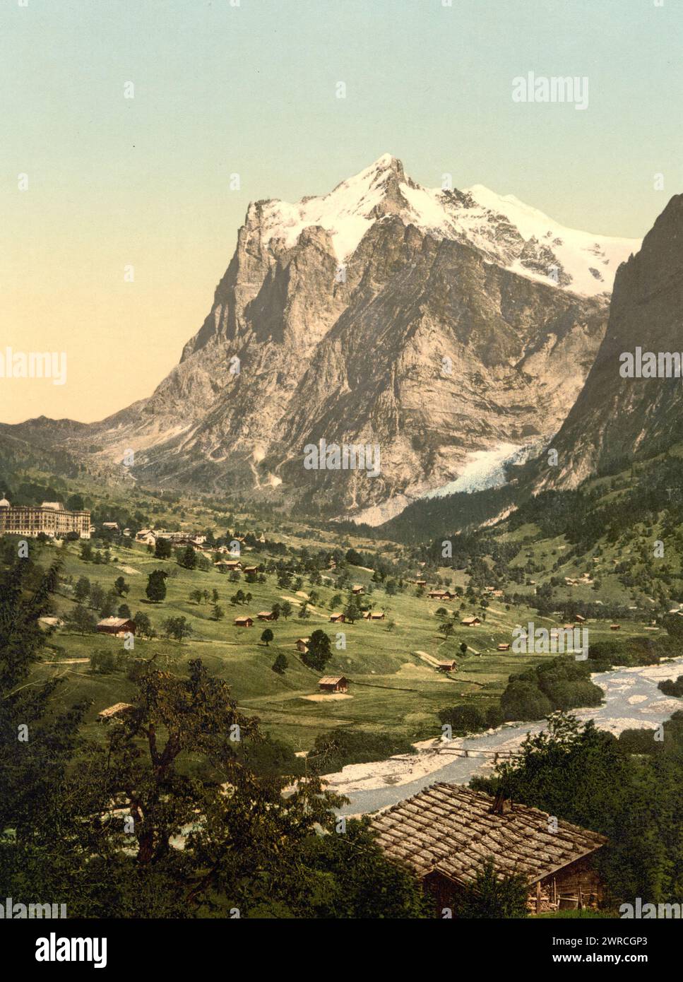 Grindelwald, general view, Bernese Oberland, Switzerland, between ca ...