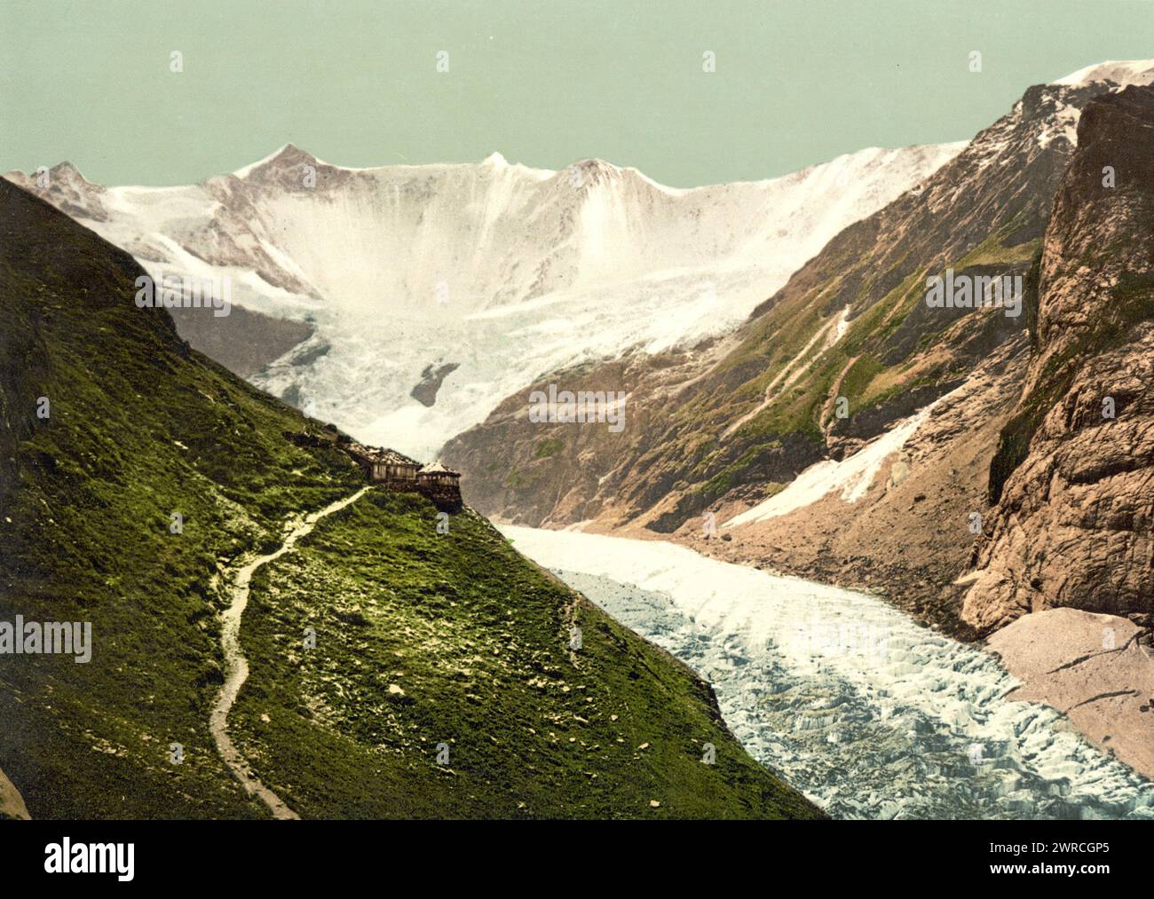 Grindelwald, the Baregg Glacier, Bernese Oberland, Switzerland, between ...