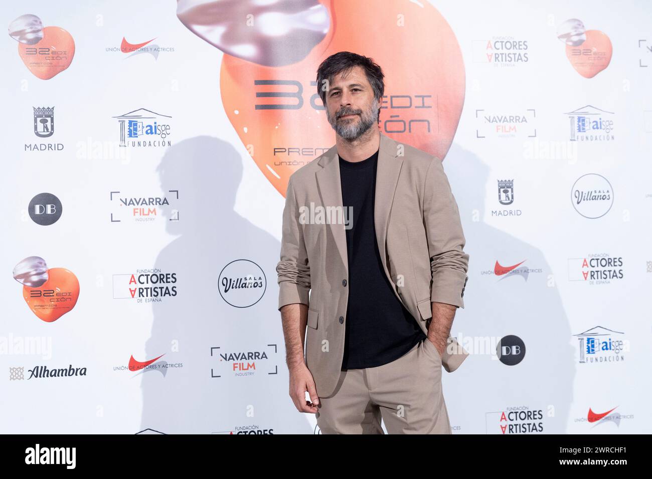 Madrid, Spain. 11th Mar, 2024. Hugo Silva attends 'the Unión De Actores Awards 2024' Photocall ...