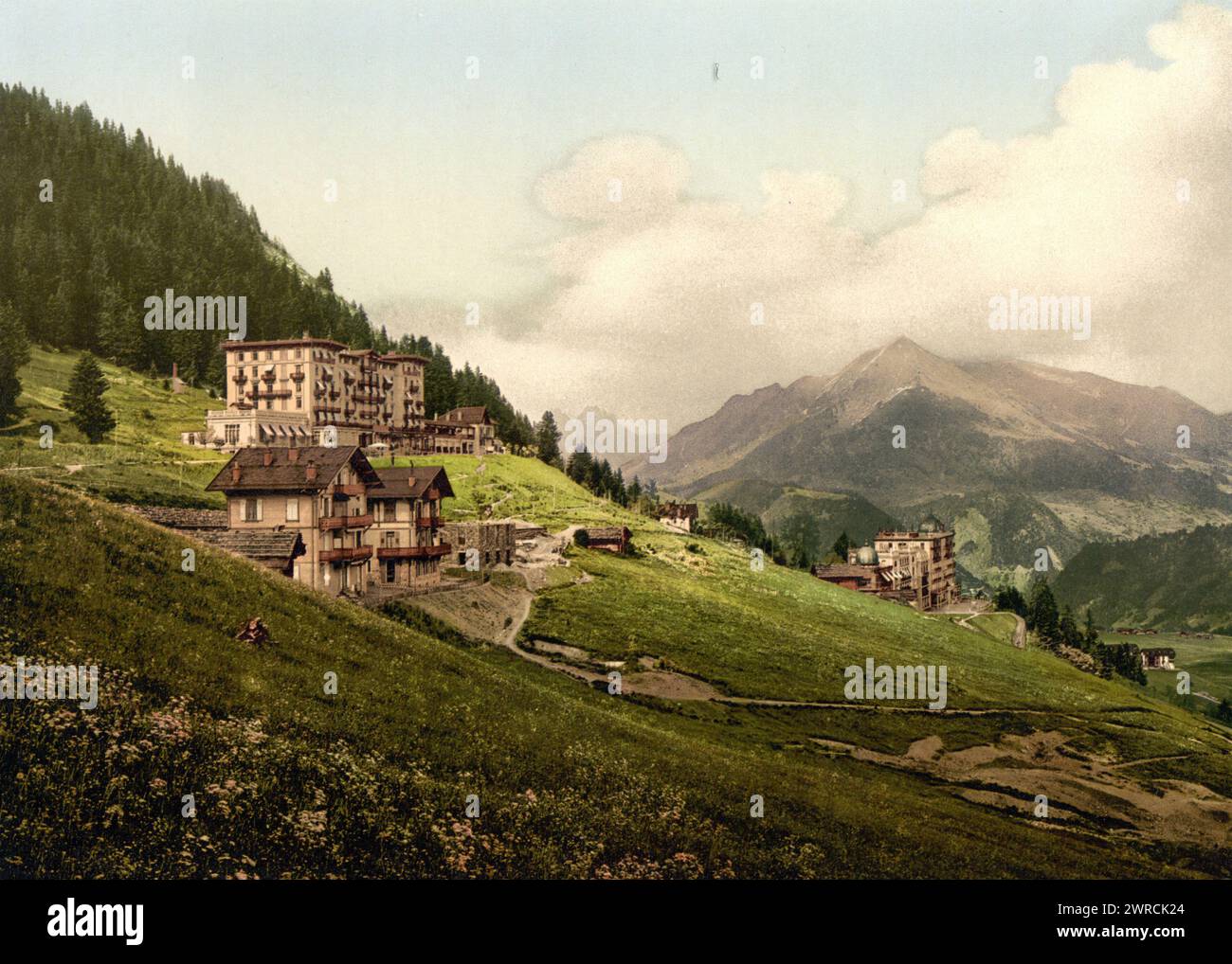 Leysin, the hotels, Vaud, Canton of, Switzerland, between ca. 1890 and ...
