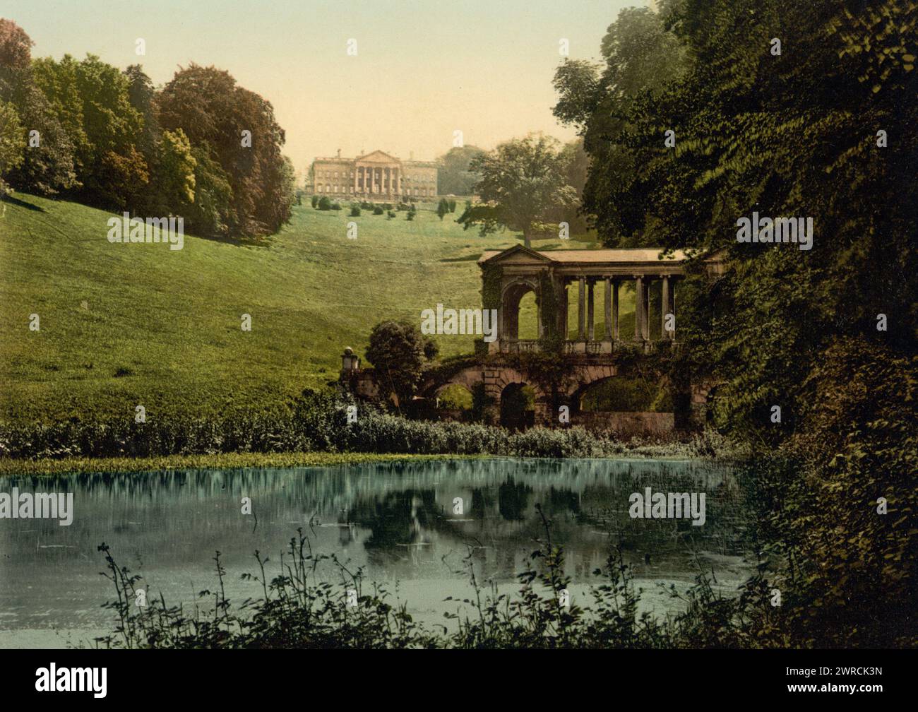 Prior Park College with Palladian Bridge, Bath, England, between ca ...