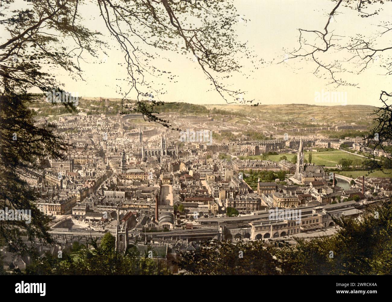 From Beechen Cliff, Bath, England, between ca. 1890 and ca. 1900 ...