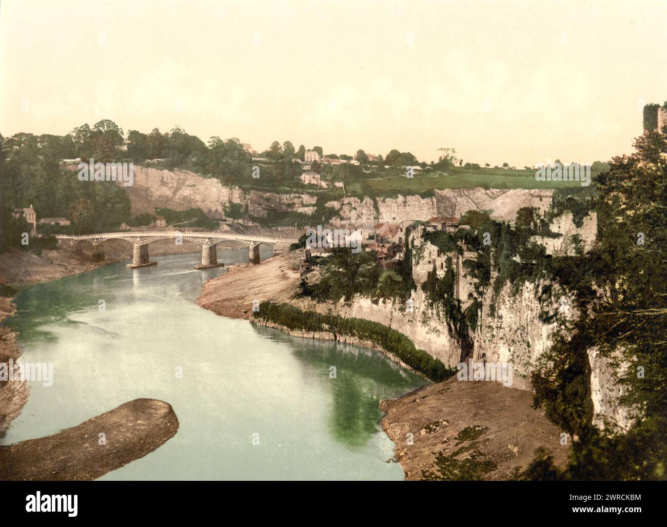 The bridge, I, Chepstow, Wales, Image shows a bridge over the River Wye ...