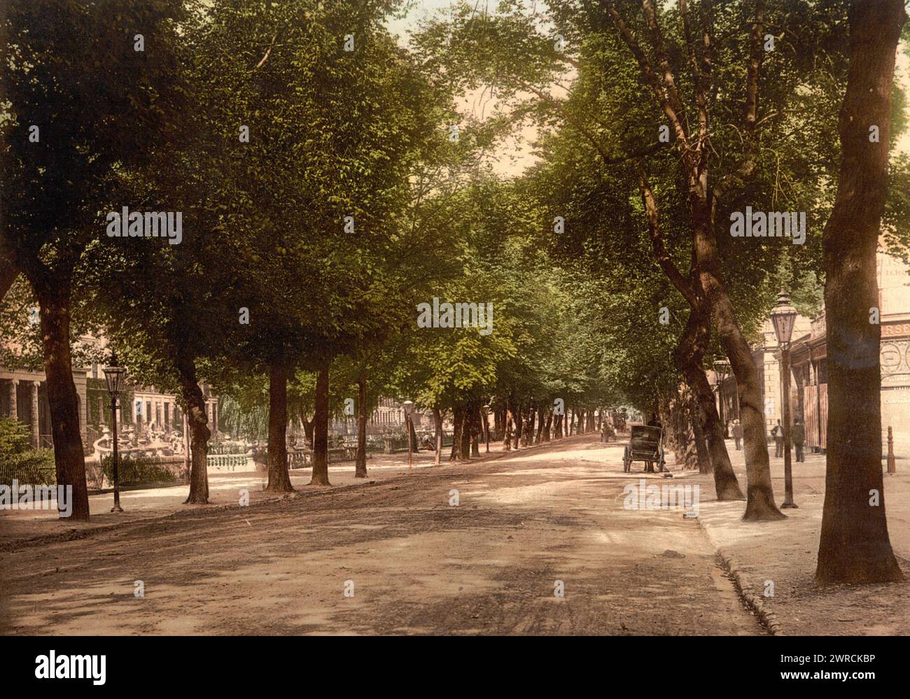 Promenade looking towards High Street, Cheltenham, England, between ca ...