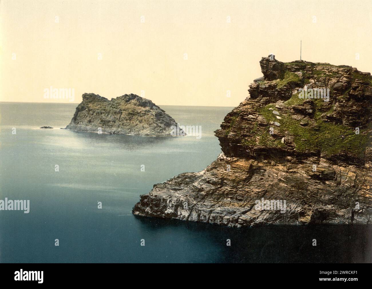 Boscastle, Penally Point and Mechard Island, Cornwall, England, between ...