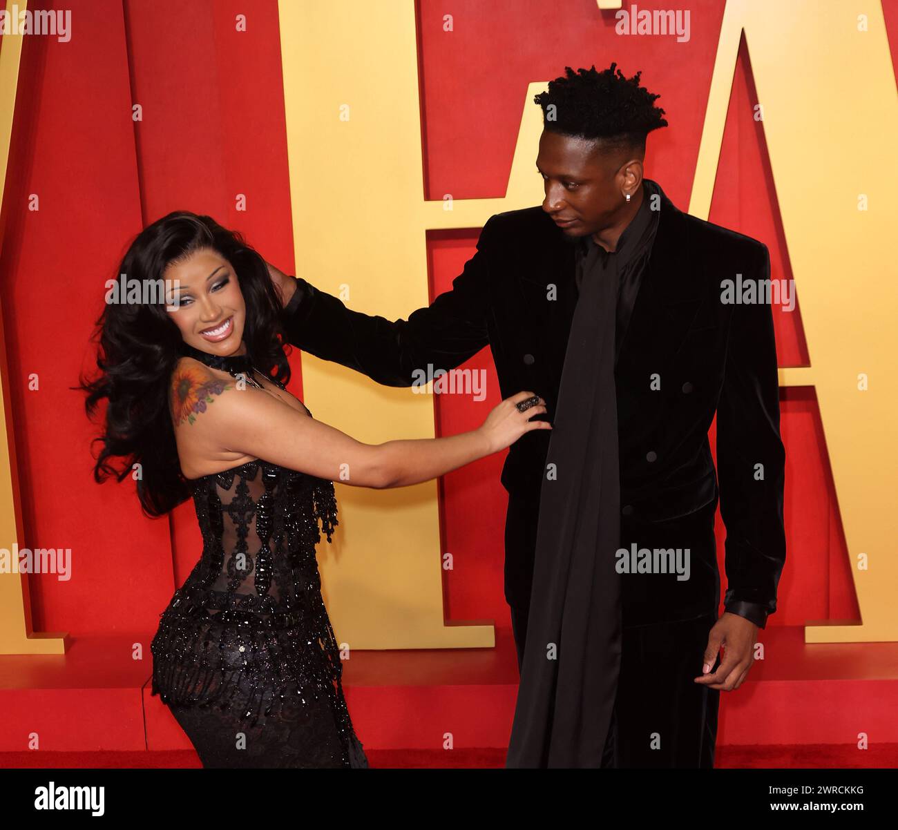 Beverly Hills, USA. 11th Mar, 2024. Cardi B, Kollin Carter attend the ...