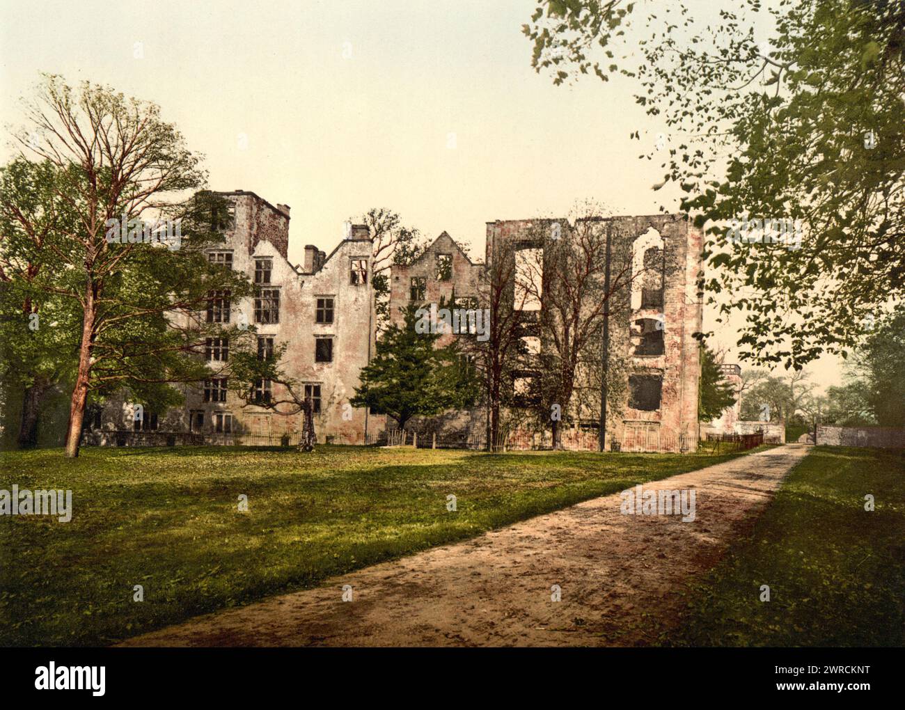 Hardwick, Old Hall, Derbyshire, England, between ca. 1890 and ca. 1900 ...