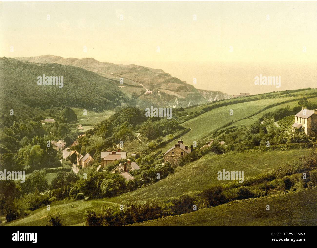 General view, Lee (Devon), England, between ca. 1890 and ca. 1900 ...