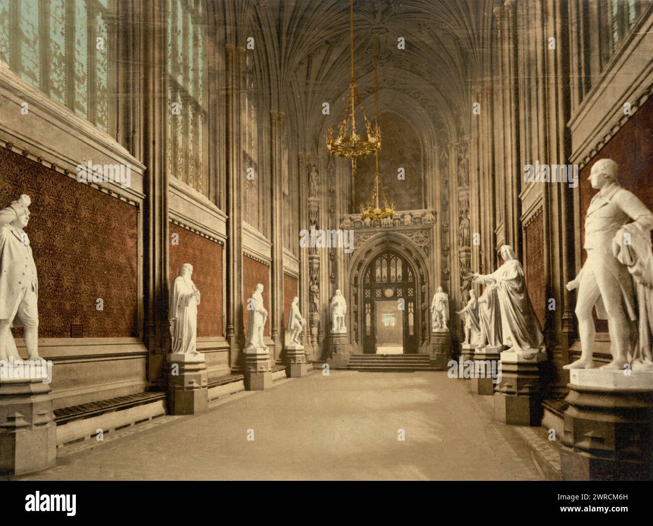 Houses of Parliament, St. Stephen's Hall (Interior), London, England ...