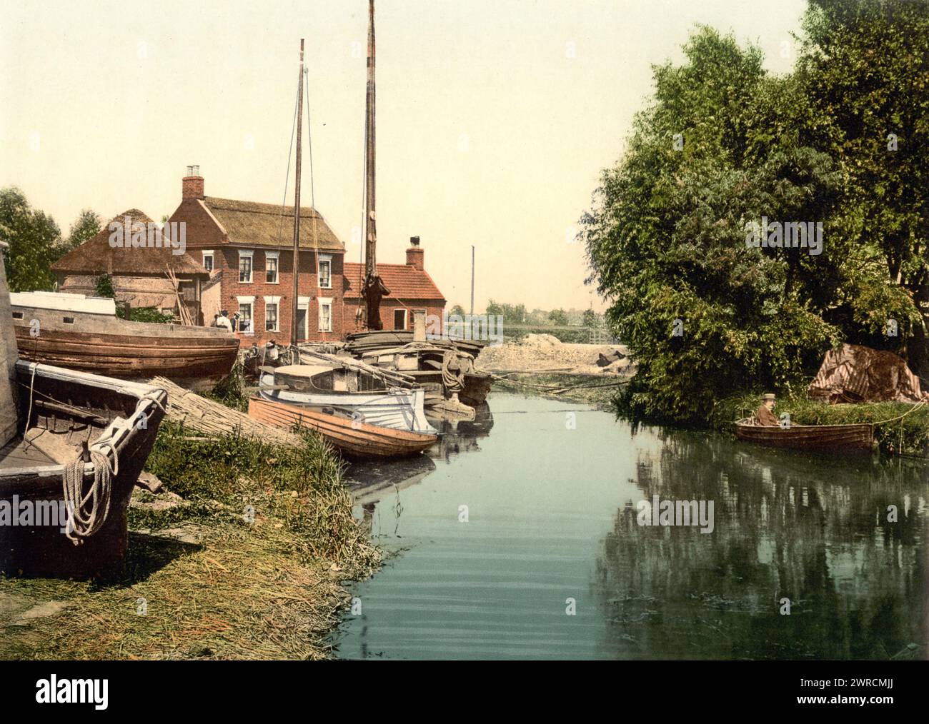 The Staithe, Potter Heigham, England, between ca. 1890 and ca. 1900 ...