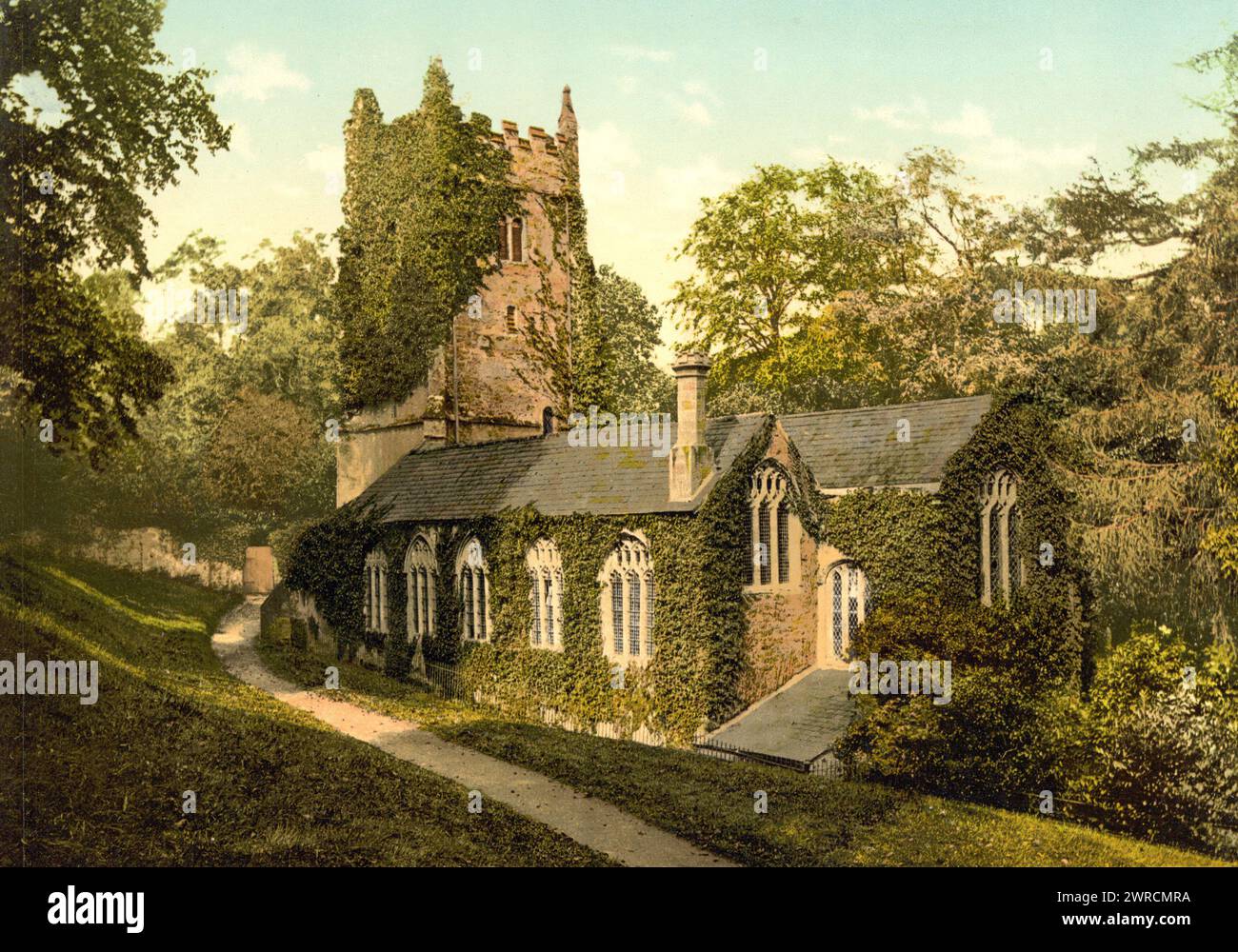 Cockington Church, Torquay, England, between ca. 1890 and ca. 1900 ...