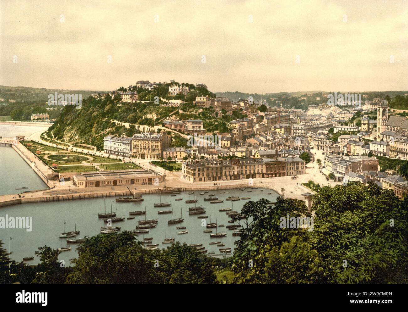 From the hill, Torquay, England, between ca. 1890 and ca. 1900 ...