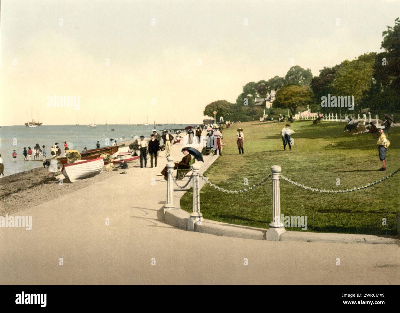 Cowes, the green, II., Isle of Wight, England, between ca. 1890 and ca ...
