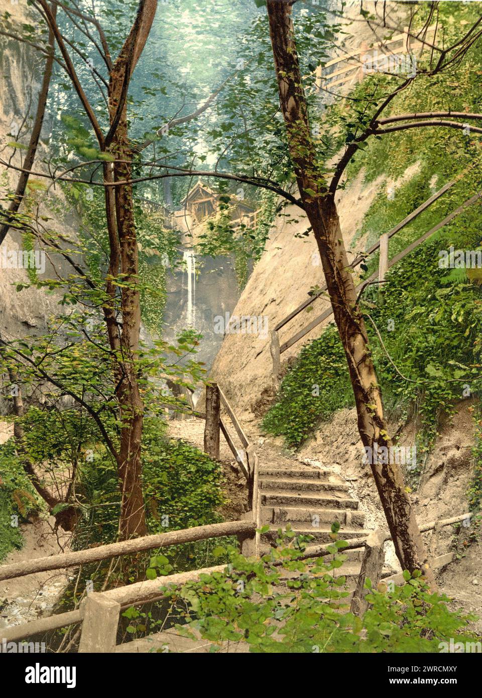Shanklin, Chine, Isle of Wight, England, between ca. 1890 and ca. 1900 ...