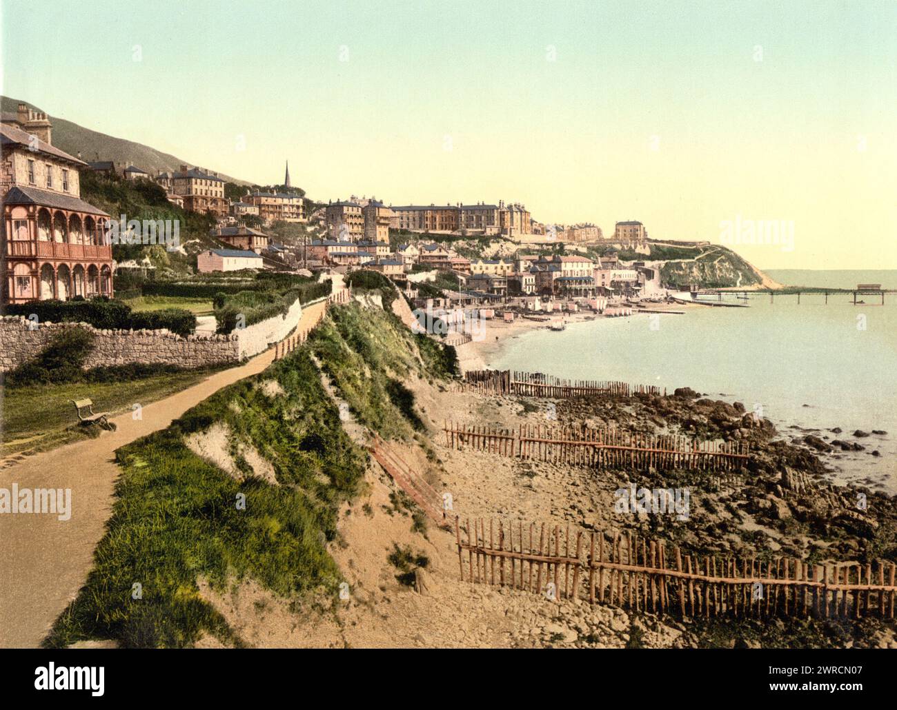 Ventnor, from West Cliff, Isle of Wight, England, between ca. 1890 and ...