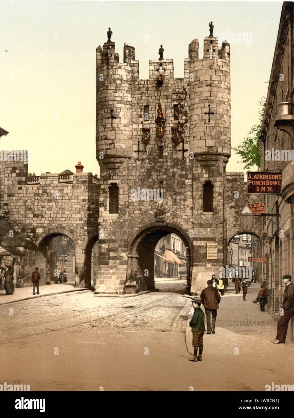 Micklegate Bar, York, England, Image shows Micklegate Bar, the most ...