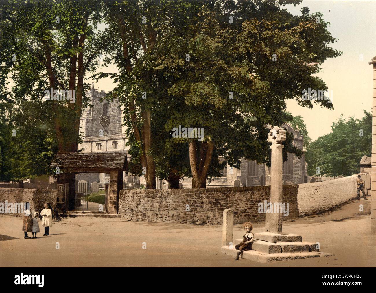 Giggleswick Church, Yorkshire, England, Image shows the Church of St ...