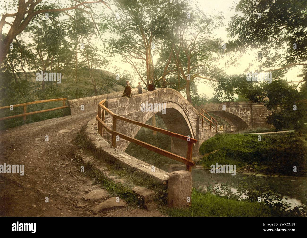 Whitby, Glaisdale, Beggars' Bridge, Yorkshire, England, Image shows ...
