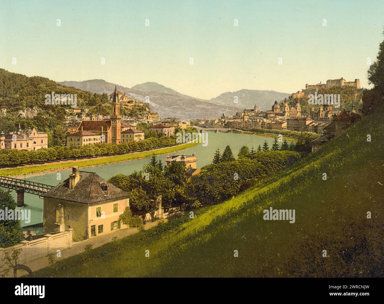Salzburg, general view, Austro-Hungary, between ca. 1890 and ca. 1900 ...