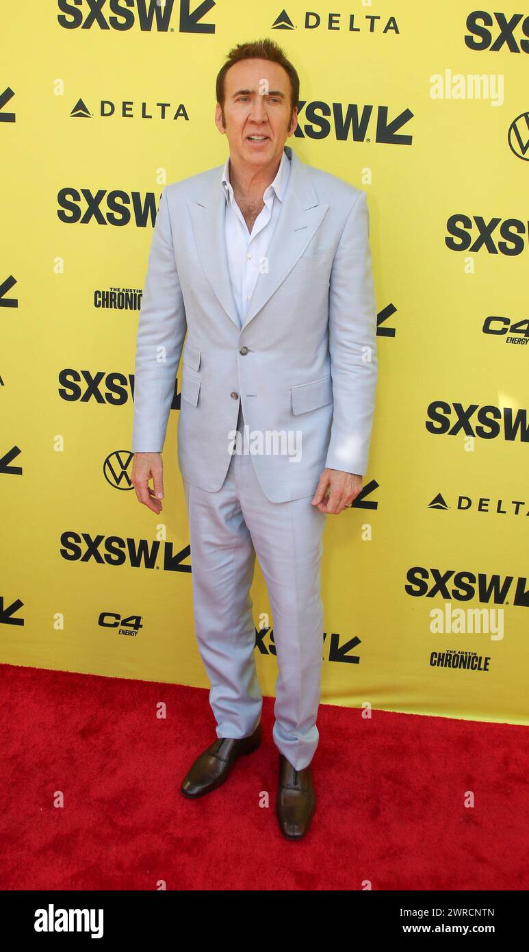 Nicolas Cage arrives for the world premiere of "Arcadian" at the ...