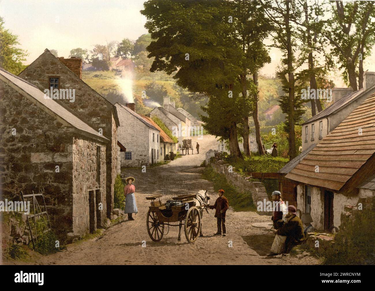 Glenoe Village. County Antrim, Ireland, between ca. 1890 and ca. 1900 ...