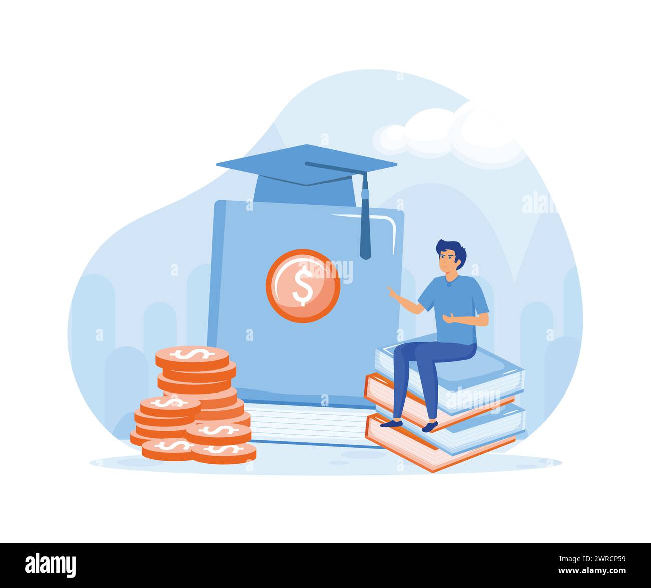 Graduation toga Stock Vector Images - Alamy