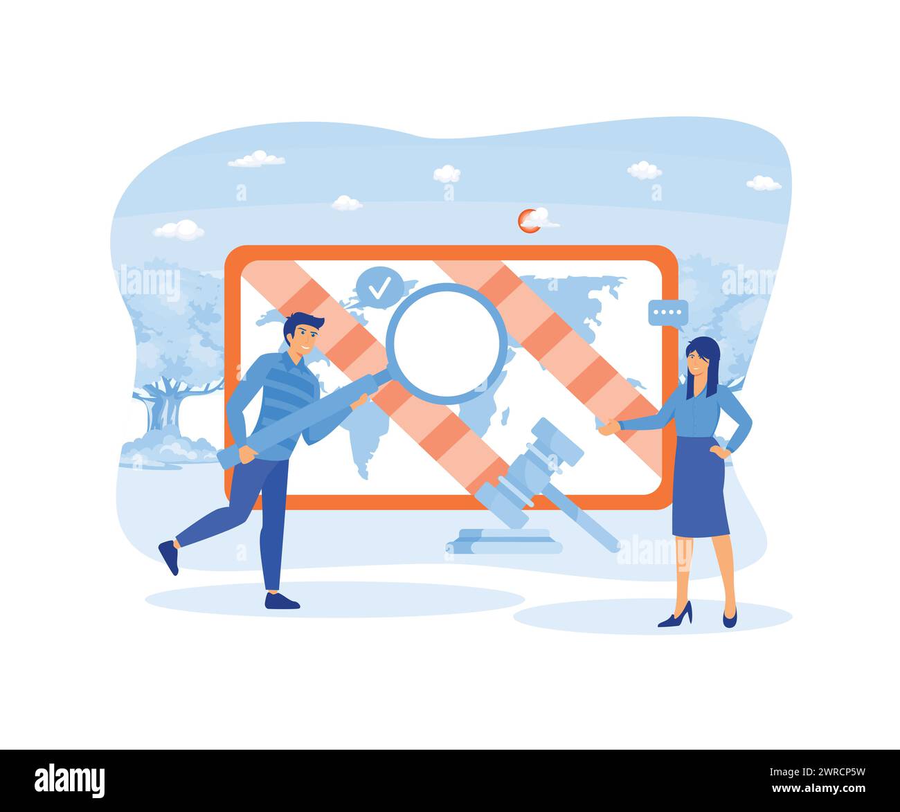 Sanctions restrictions Stock Vector Images - Alamy