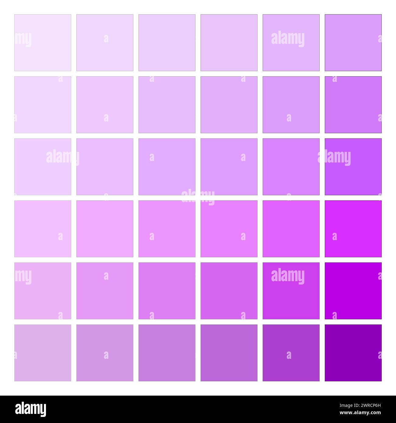 Purple Hues Color Palette Array. EPS 10 Stock Vector Image & Art - Alamy