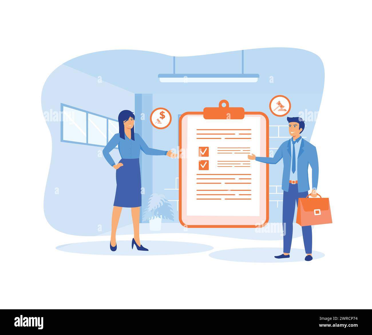 Political and economy concept of sanctions With icons. flat vector ...