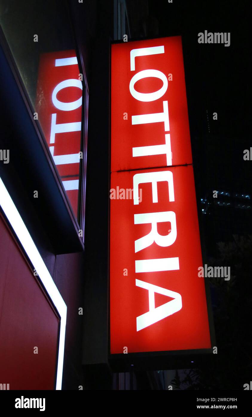 A logo of LOTTERIA is seen in Shinjuku Ward, Tokjyo on October 16, 2022 ...