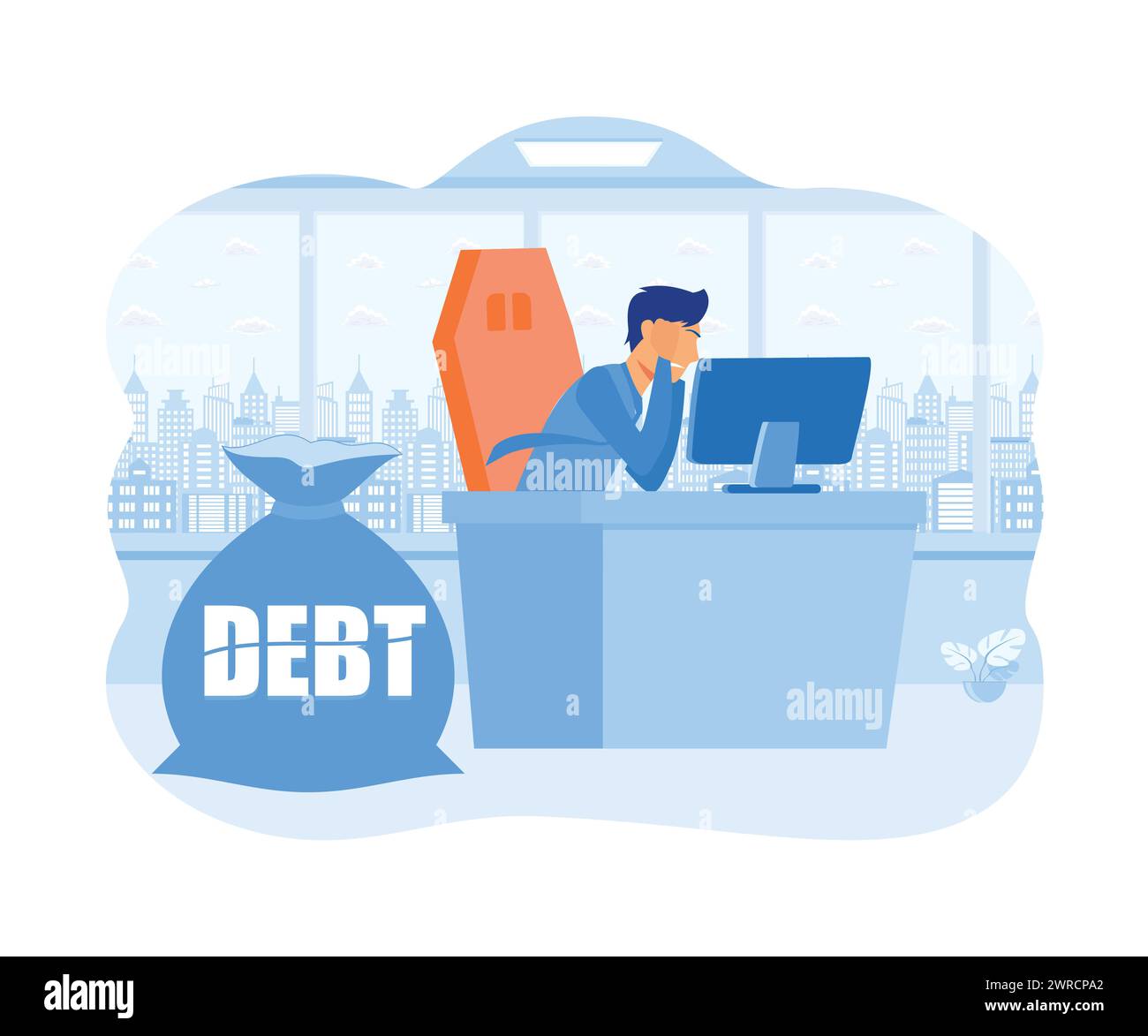 Financial pressure vector vectors Cut Out Stock Images & Pictures - Alamy