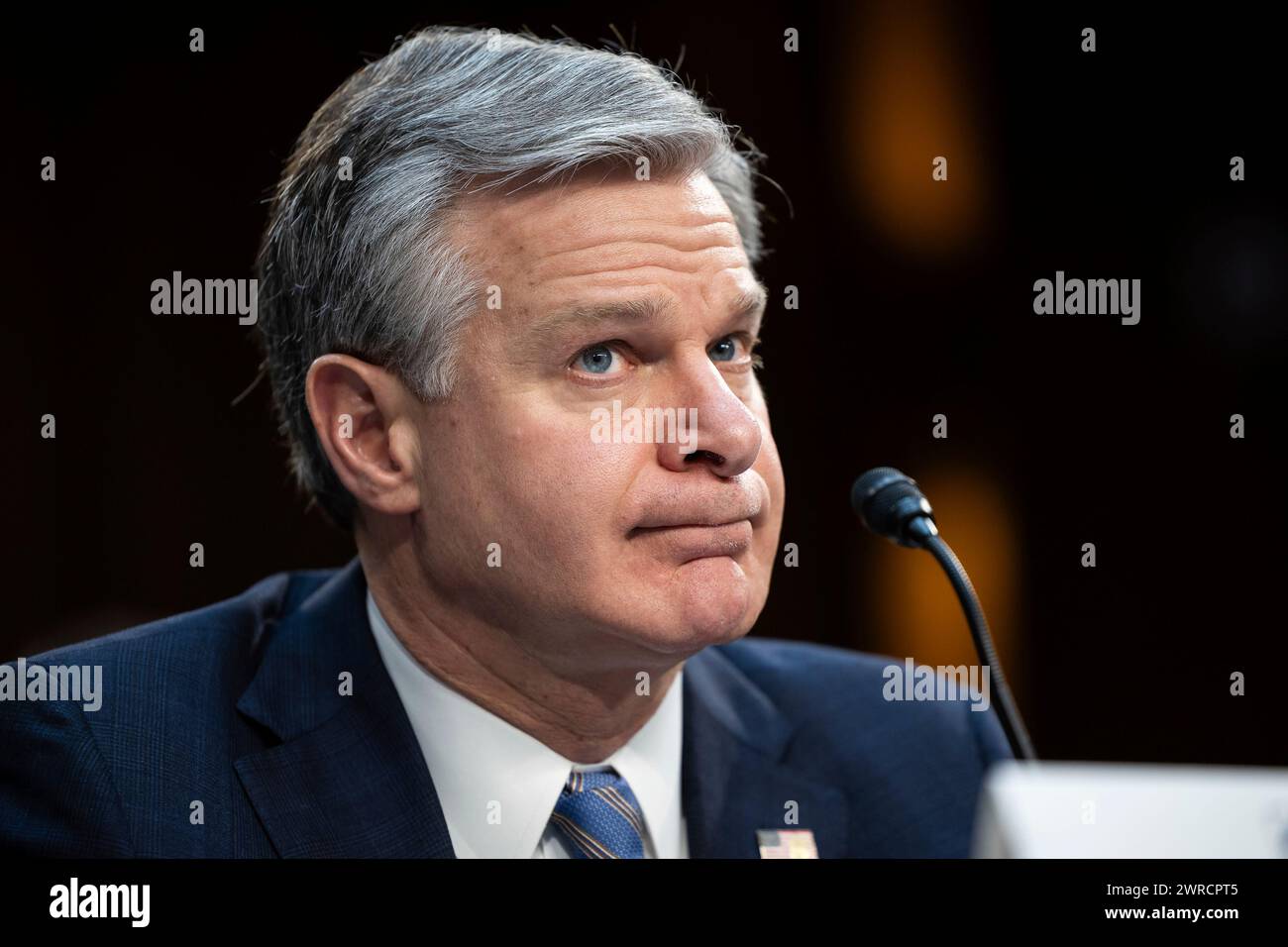 Federal Bureau of Investigation Director Christopher Wray testifies ...