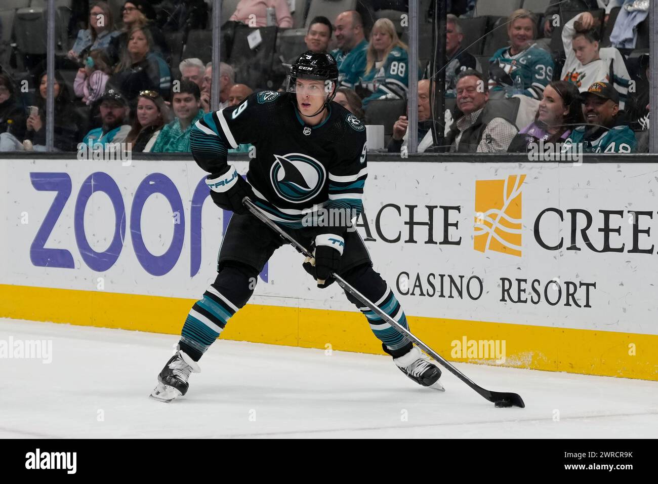 San Jose Sharks' Jacob MacDonald during an NHL hockey game against the ...