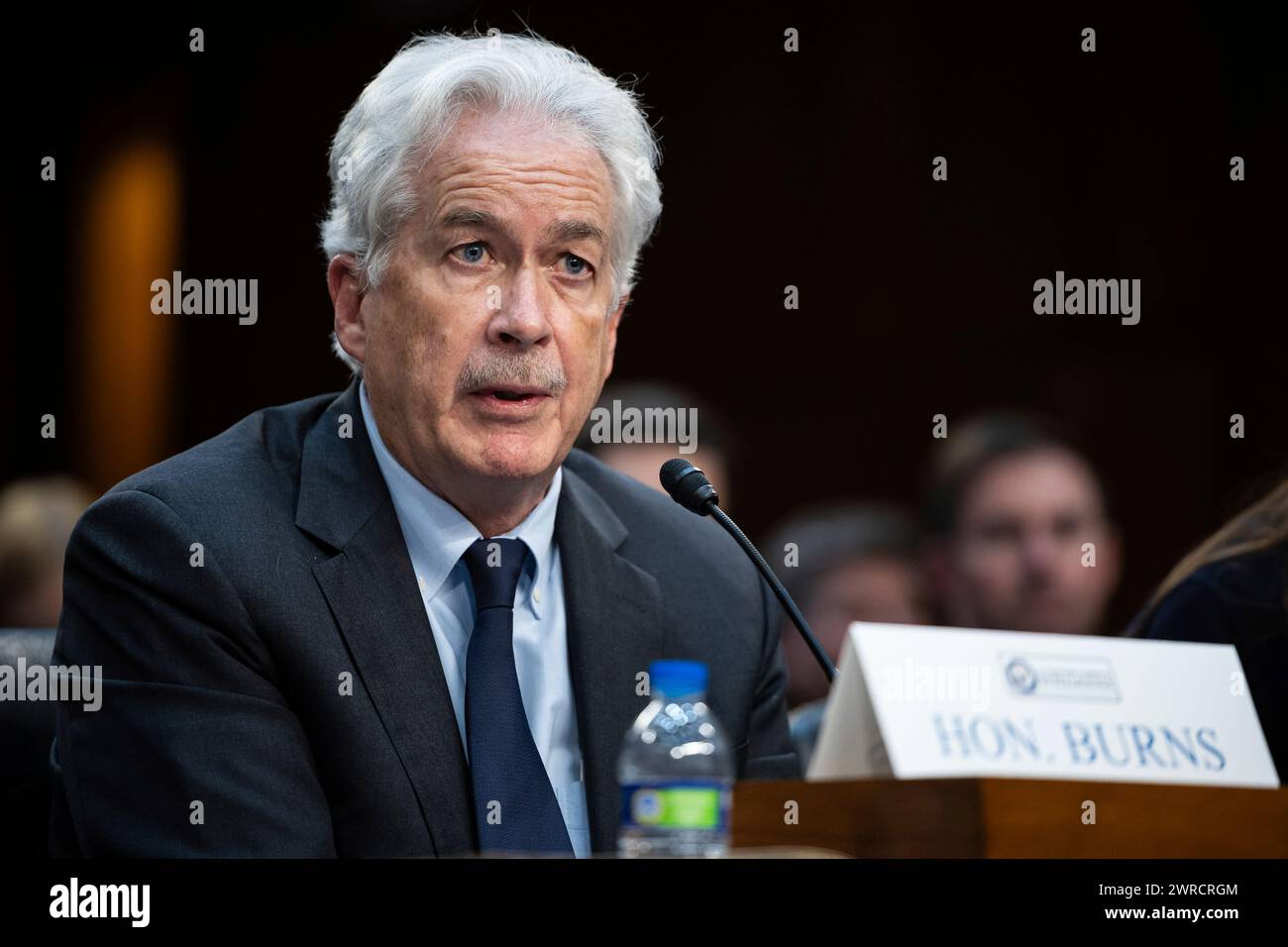 Central Intelligence Agency Director William Burns testifies before the ...
