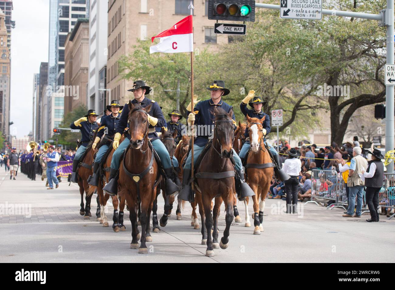 Feb 24- 2028 Rodeo parade.in Houston Texas Stock Photo - Alamy