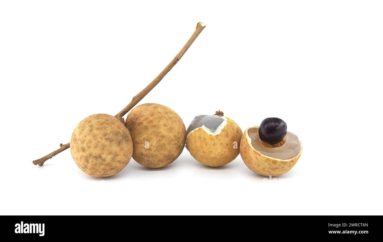 Dragon eye fruit, also known as longan bao is a longan fruit on a ...