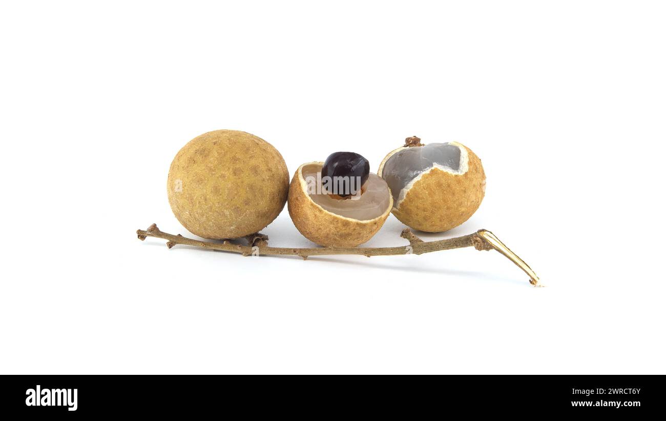 Dragon eye fruit, also known as longan bao is a longan fruit on a ...