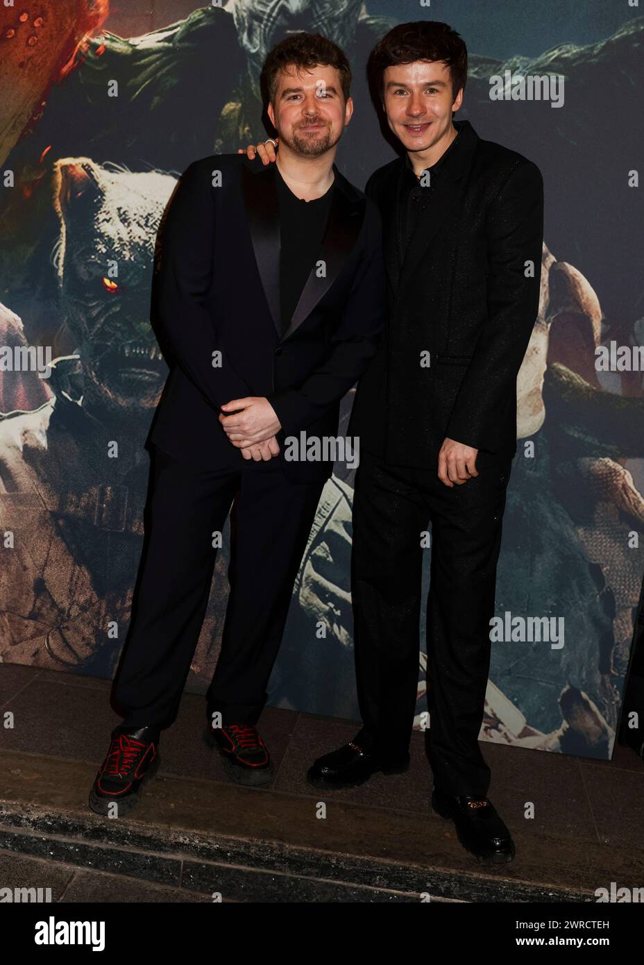 London, UK. 11th Mar, 2024. Rhys Waterfield and Scott Chambers attend ...