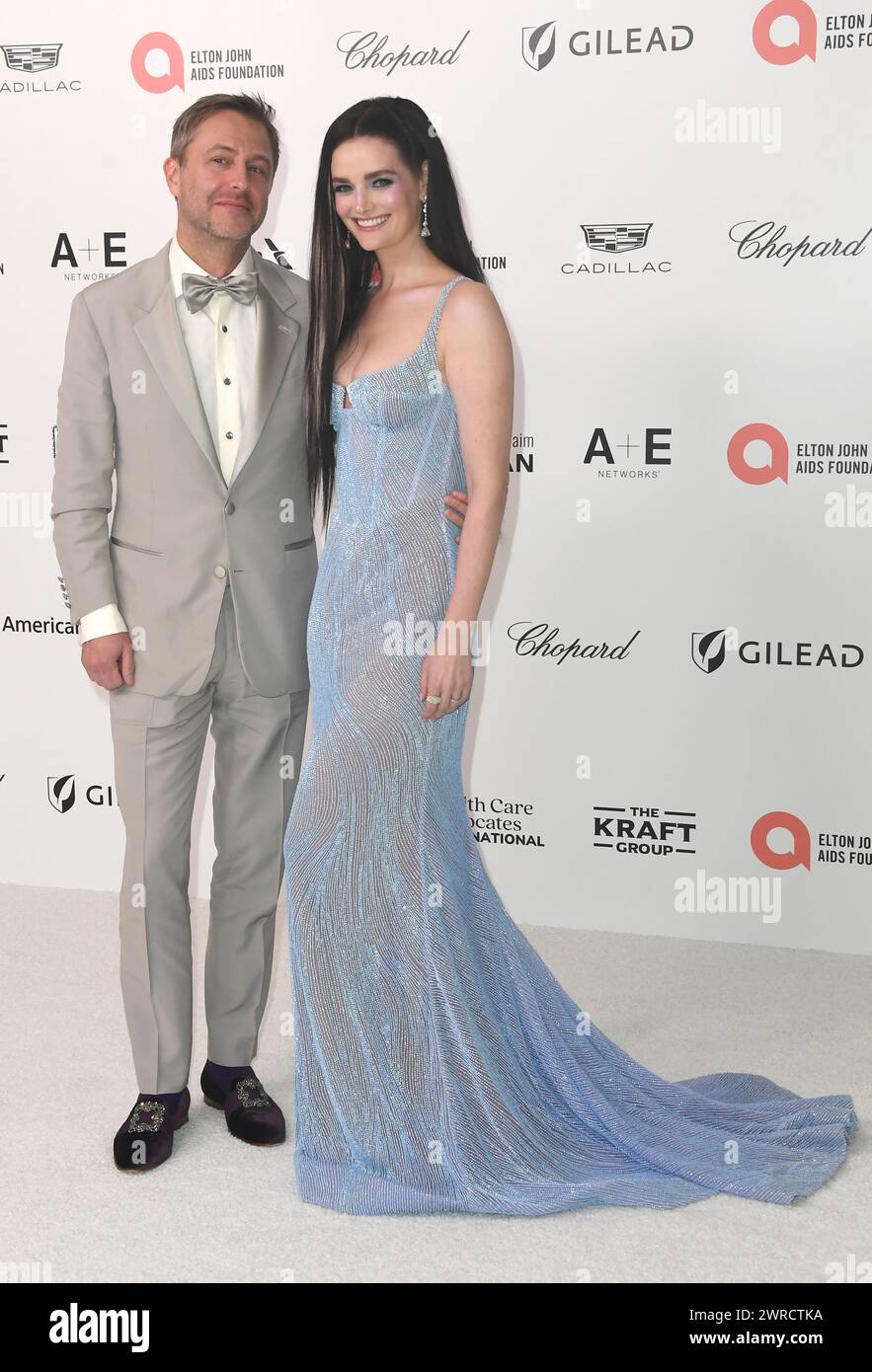 West Hollywood, USA. 10th Mar, 2024. Chris Hardwick and Lydia Hearst ...