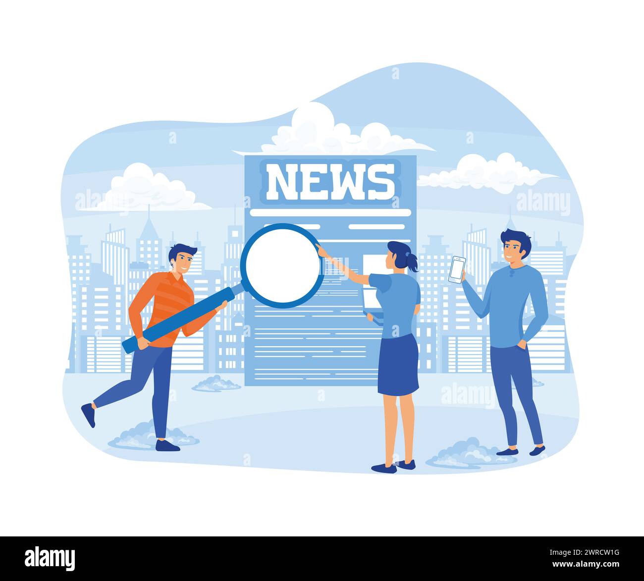 Glass globe on newspaper Stock Vector Images - Alamy