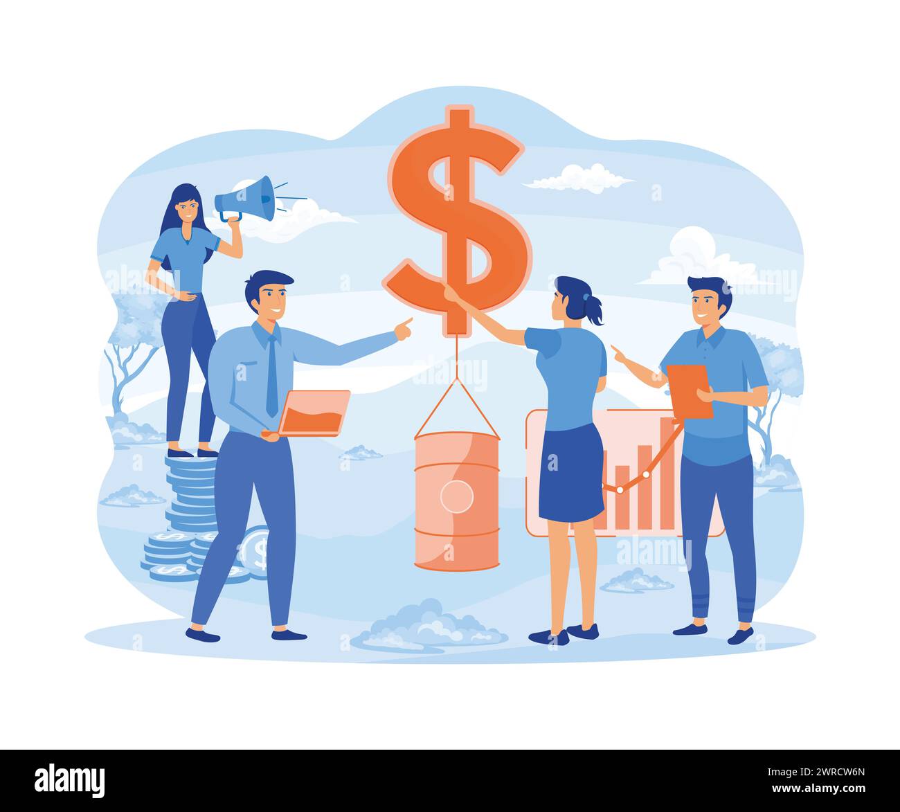 Cartoon oil barrel hi-res stock photography and images - Alamy