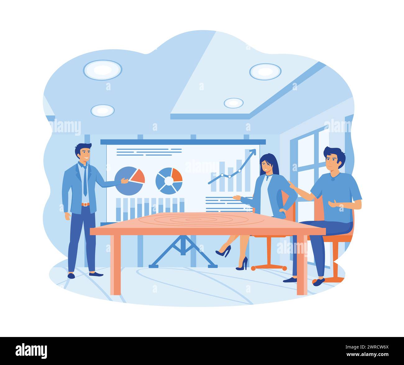 Training mentor computer business Stock Vector Images - Alamy