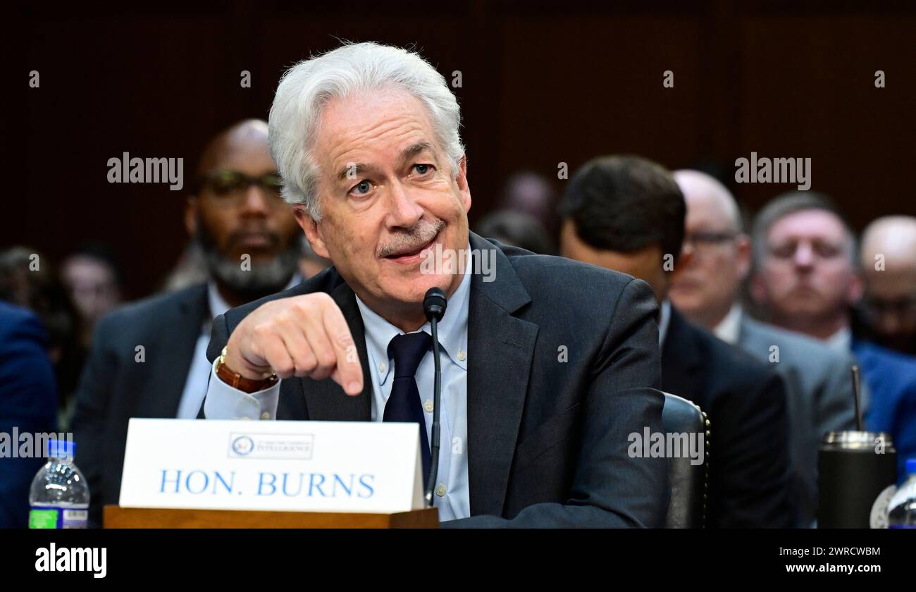 Washington, Vereinigte Staaten. 11th Mar, 2024. William J Burns ...