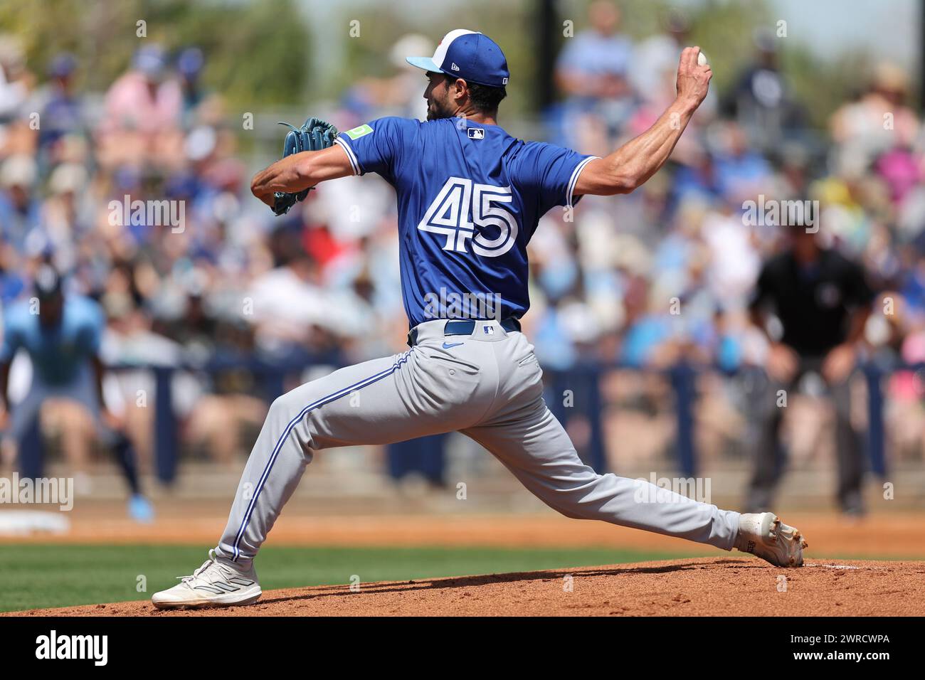 Port Charlotte, FL: Toronto Blue Jays relief pitcher Mitch White (45 ...